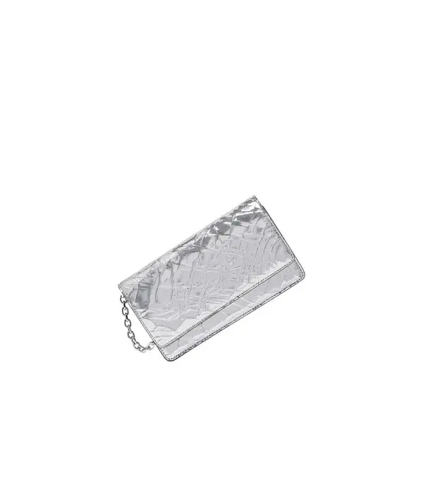MAISON MARGIELA Textured Foldover Chain Wallet