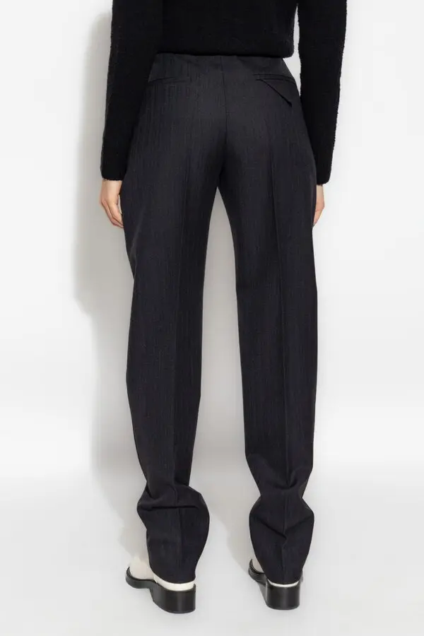 Bottega Veneta High-waisted Stripe Detailed Tailored Pants