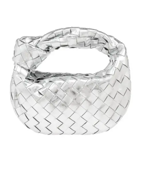 Bottega Veneta Mini Jodie - Silver