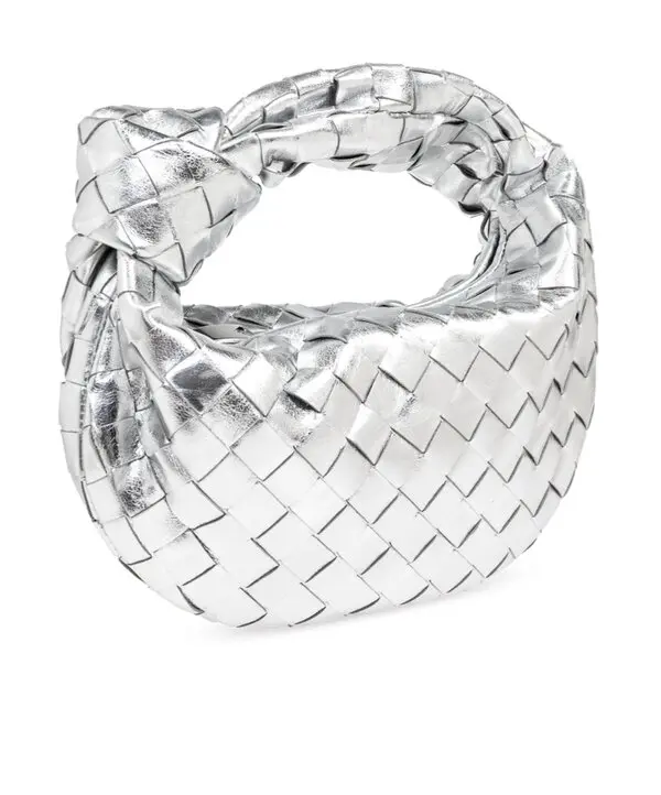 Bottega Veneta Jodie Mini Top Handle Bag - Silver