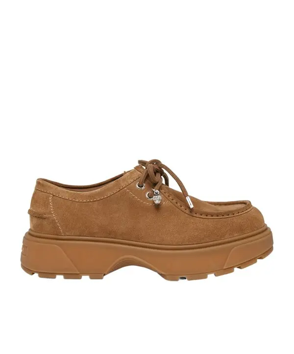Alexander McQueen Rover Lace-up Loafers - Tan