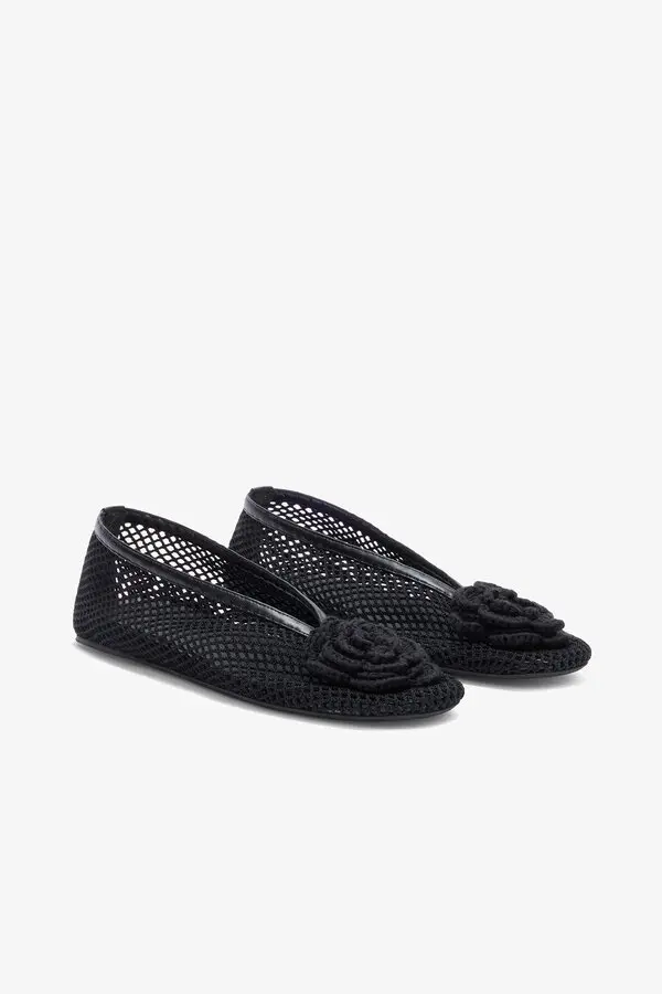 GANNI Jenny Ballet Flats - Black