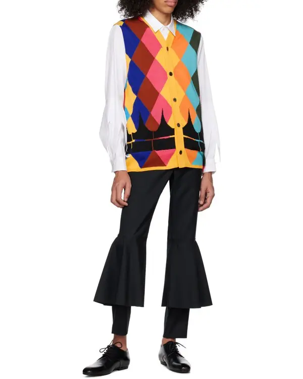 Comme Des Garçons Argyle Knit Vest