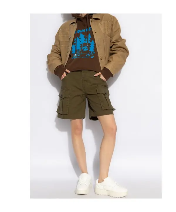 Dsquared2 Stretch Ripstop Cargo Shorts
