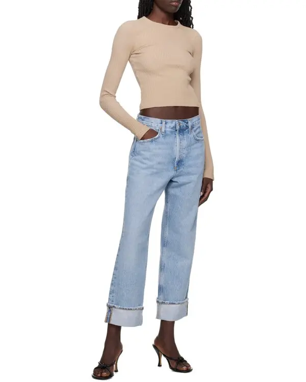 AGOLDE Fran Straight-leg Jeans - Gray