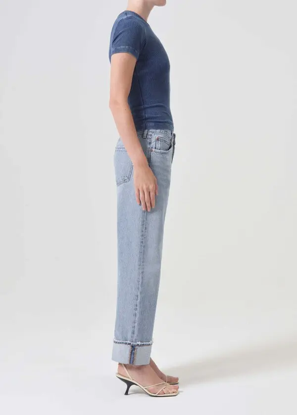 AGOLDE Fran Straight-leg Jeans - Gray