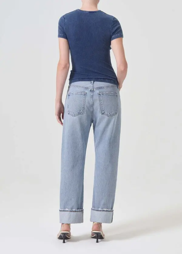 AGOLDE Fran Straight-leg Jeans - Gray
