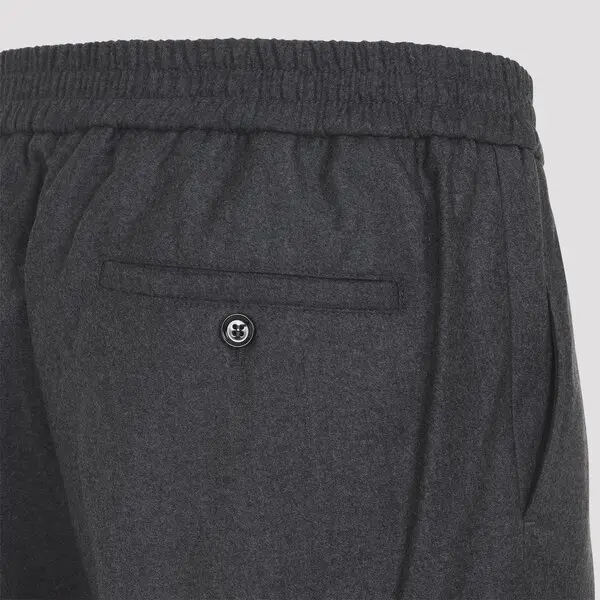 Ami Elasticated Waist Trousers - Black