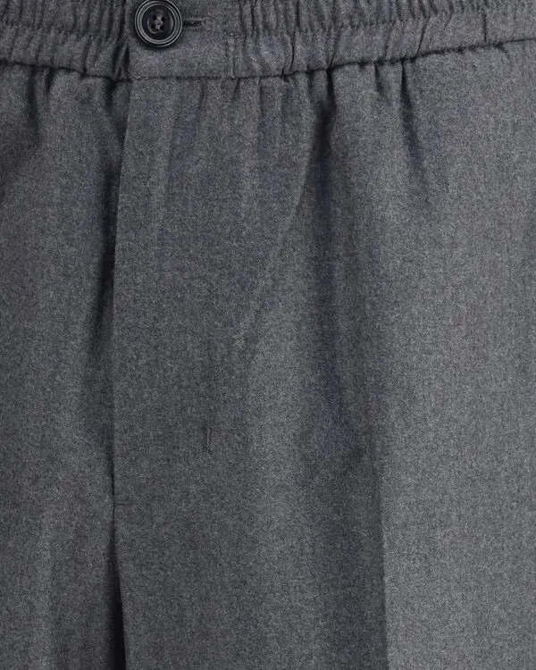 AMI Paris Mid-rise Straight Leg Trousers - Black