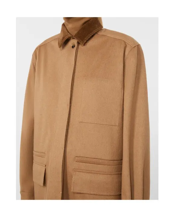Max Mara Collared Belted Jacket - Camel
