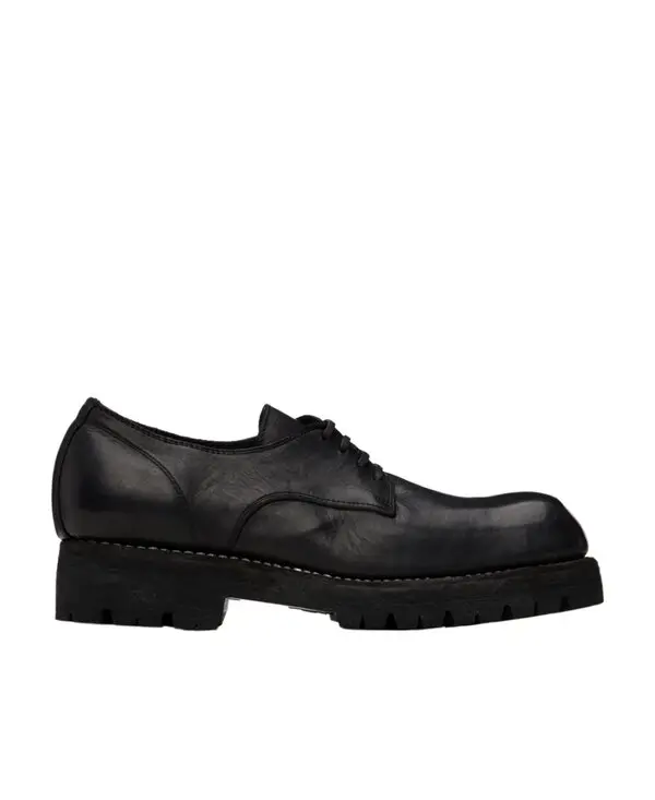Guidi Square-toed Lace-up Casual Shoes