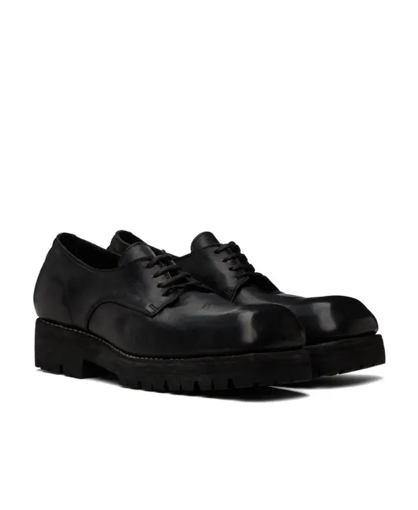 Guidi Square-toed Lace-up Casual Shoes