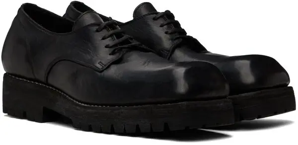 Guidi Square-toed Lace-up Casual Shoes