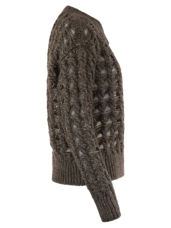 Herno Crew Neck Cut-out Sweater