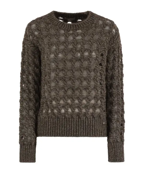 Herno Crew Neck Cut-out Sweater
