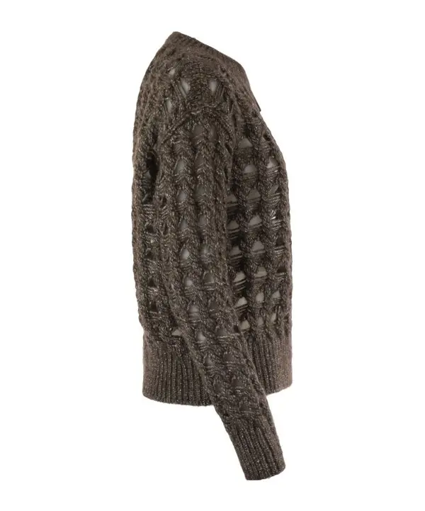 Herno Crew Neck Cut-out Sweater