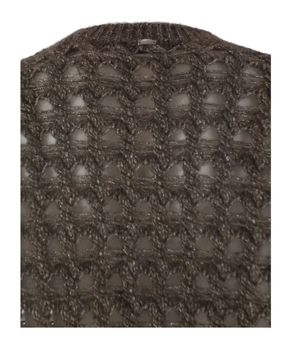 Herno Crew Neck Cut-out Sweater