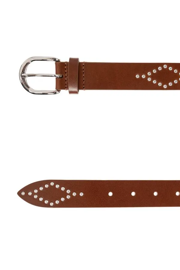 Isabel Marant Étoile Studded Leather Belt - Brown