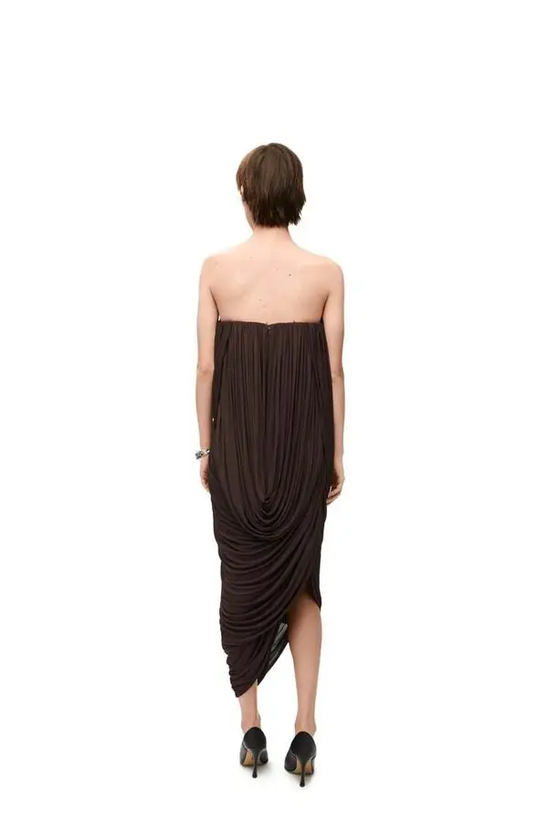 Loewe Bustier Dress - Brown