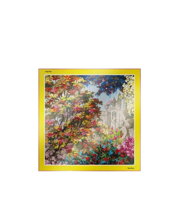 Max Mara Printed Scarf - Light Yellow