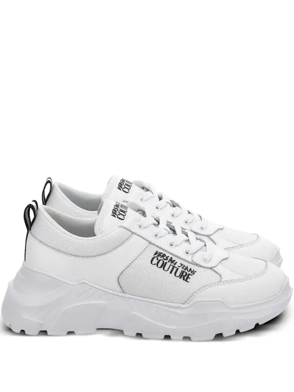 Versace Logo Chunky Sneakers - White