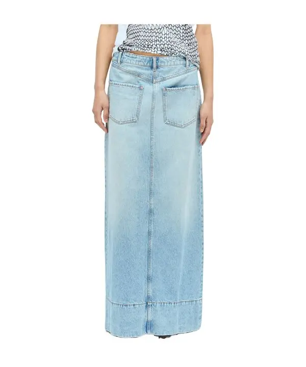 Sportmax Piave Maxi Denim Skirt