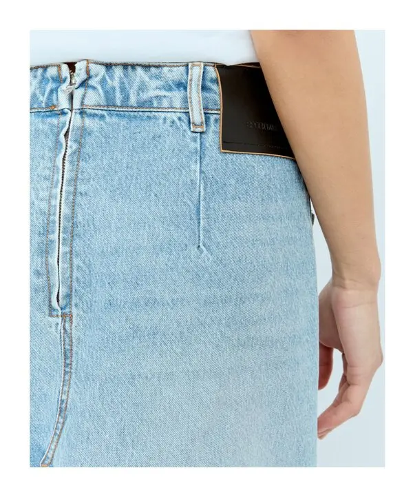 Sportmax Piave Maxi Denim Skirt