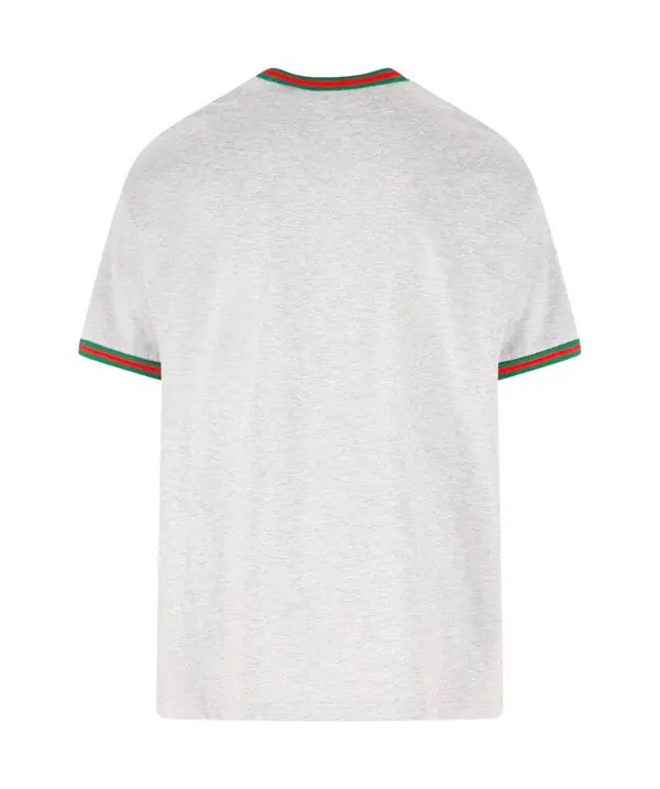 Gucci Logo Embroidered Crewneck T-shirt