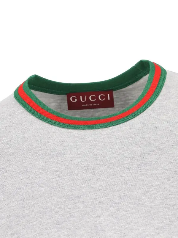 Gucci Logo Embroidered Crewneck T-shirt