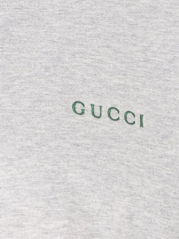 Gucci Logo Embroidered Crewneck T-shirt