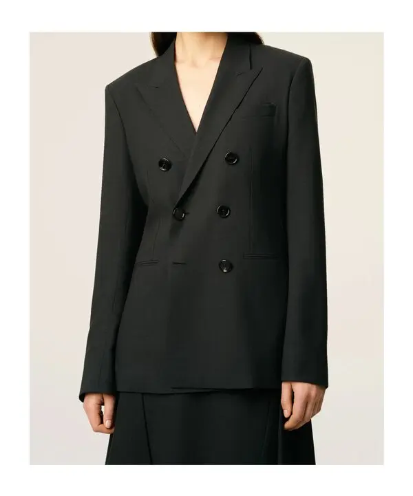 Ami Double-breasted Tailored Blazer - Black
