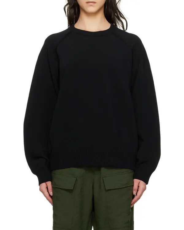 Y3 Embroidered-logo Crew-neck Sweatshirt