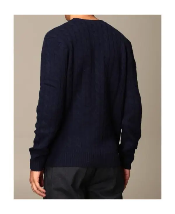 Polo Ralph Lauren Embroidered Cable-knit Jumper - Black
