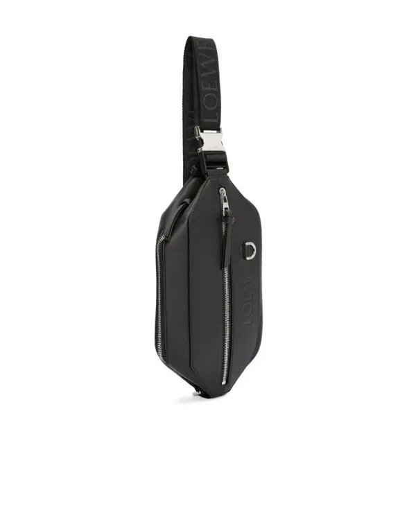 Loewe Convertible Zipped Sling Bag - Black