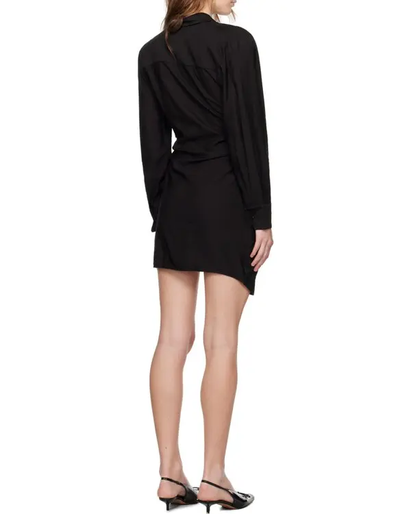 Jacquemus Bahia Sash Mini Dress - Black