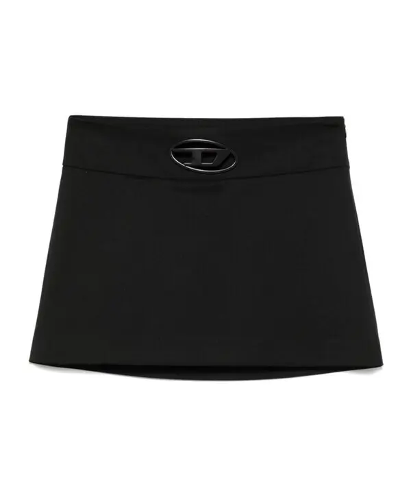 DIESEL® O-dixy" Mini Skirt With Oval D Detail