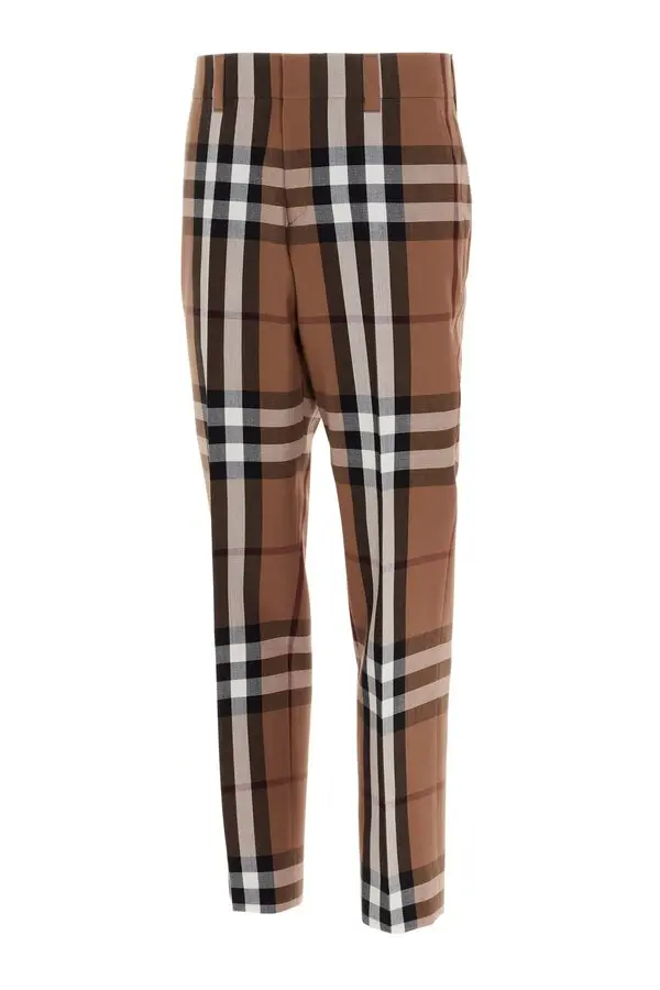 Burberry House Check Tailored Trousers - Multicolor