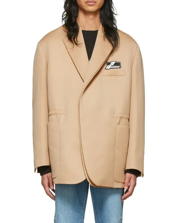We11Done Logo Patch Twill Blazer