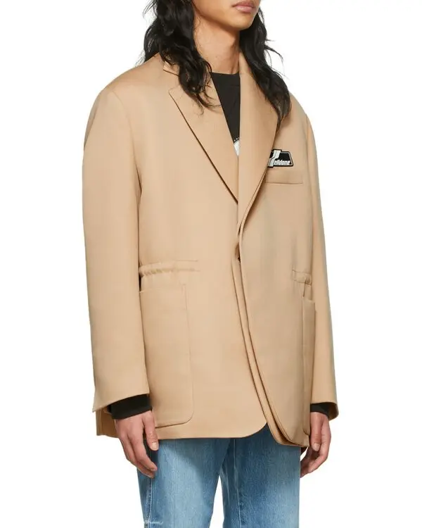 We11Done Logo Patch Twill Blazer