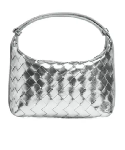 Bottega Veneta Wallace Zipped Shoulder Bag - White