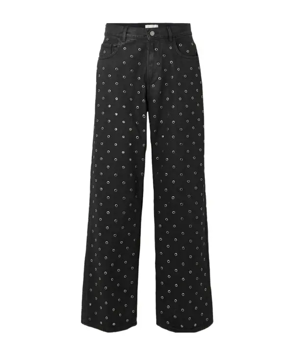 HAIKURE Belt Loop Jeans With Embellishments