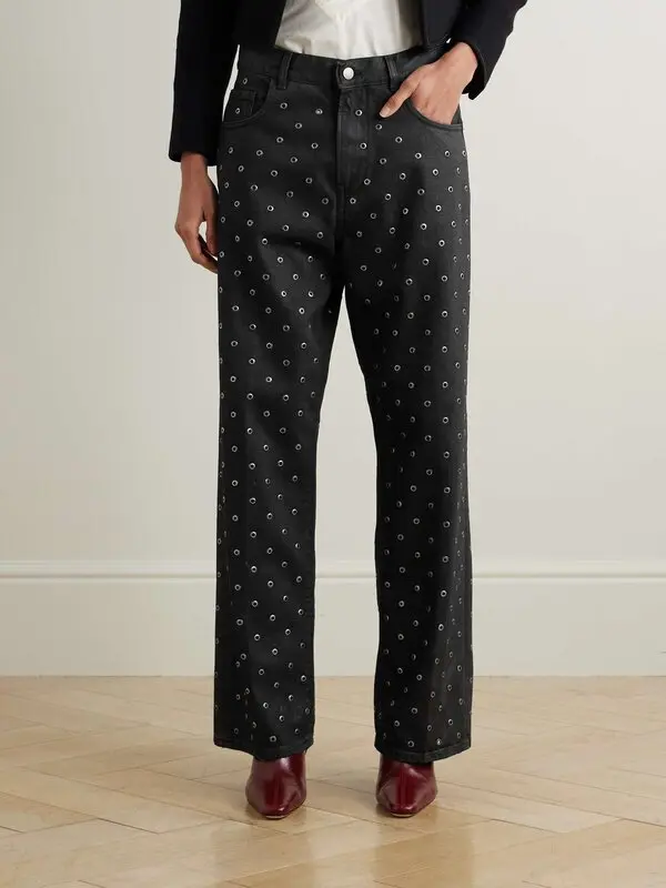 HAIKURE Belt Loop Jeans With Embellishments