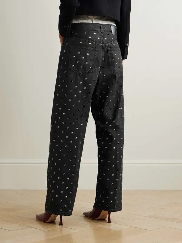 HAIKURE Belt Loop Jeans With Embellishments