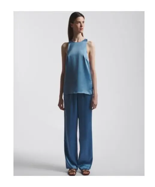 LOULOU STUDIO Sleeveless Vest With Twist Back Straps