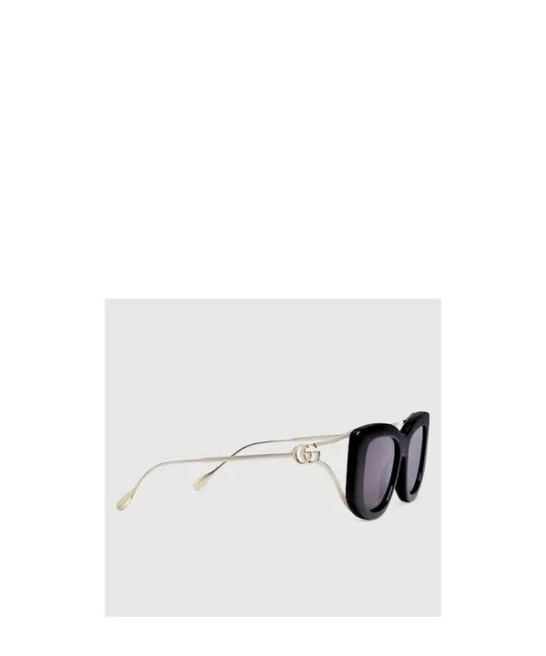 Gucci Double G Rectangle Frame Sunglasses