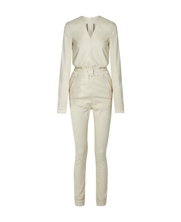 Rick Owens Twill Jumpsuit - White