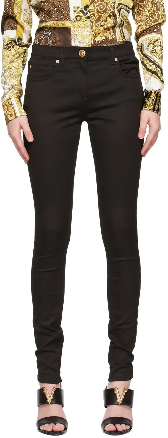 Versace Skinny Fit Jeans - Black