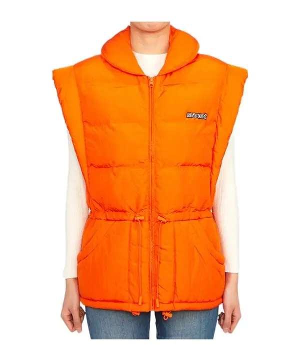 Isabel Marant Étoile Sleeveless Puffer Vest With Logo Patch