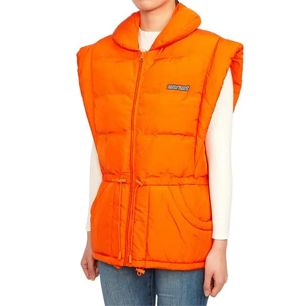 Isabel Marant Étoile Sleeveless Puffer Vest With Logo Patch