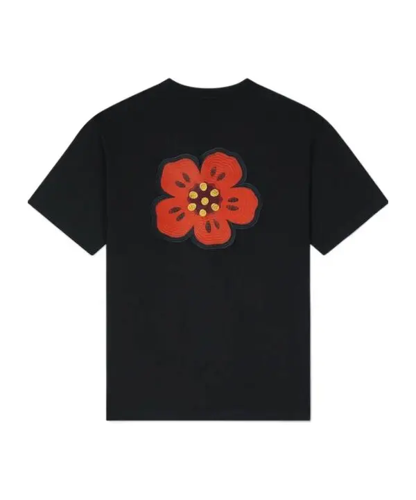 Kenzo Boke Flower' Embroidered T-shirt In Cotton